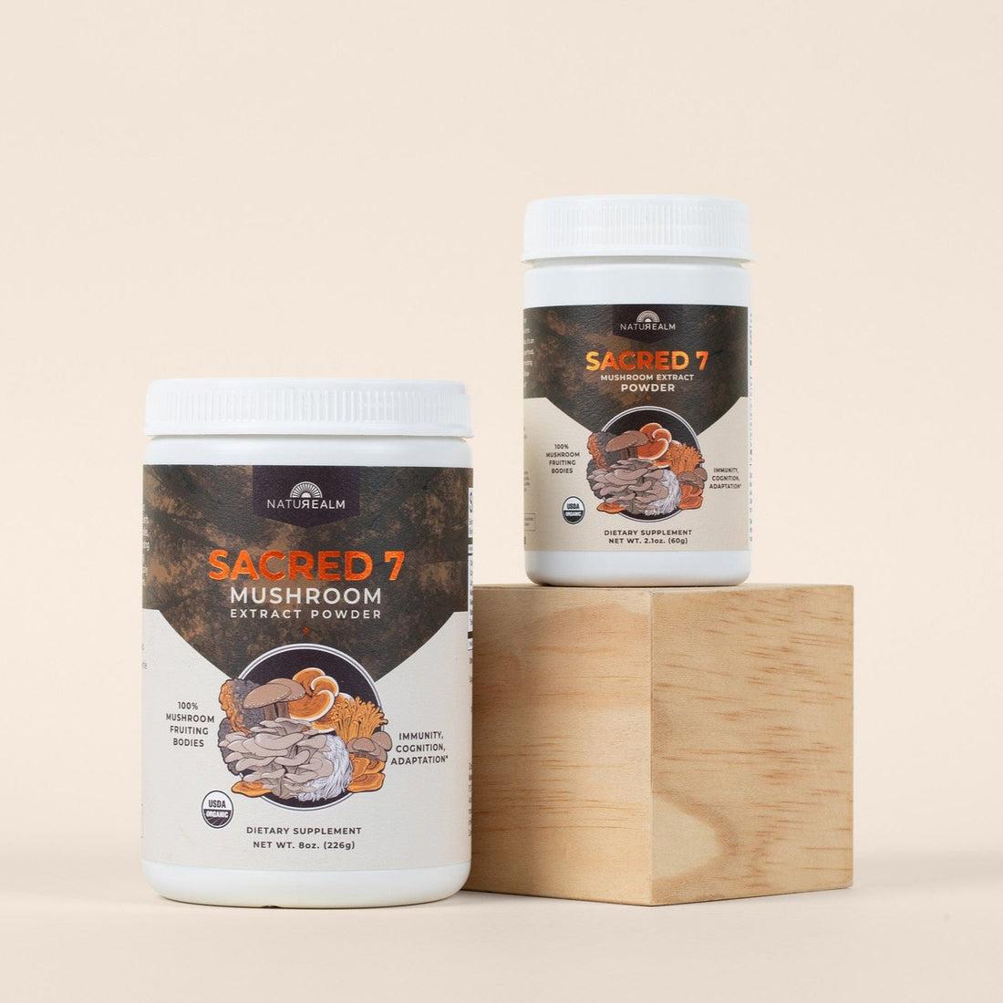 Sacred 7 Mushroom Extract Powder | 100% Fruiting Bodies | USDA Organic ...