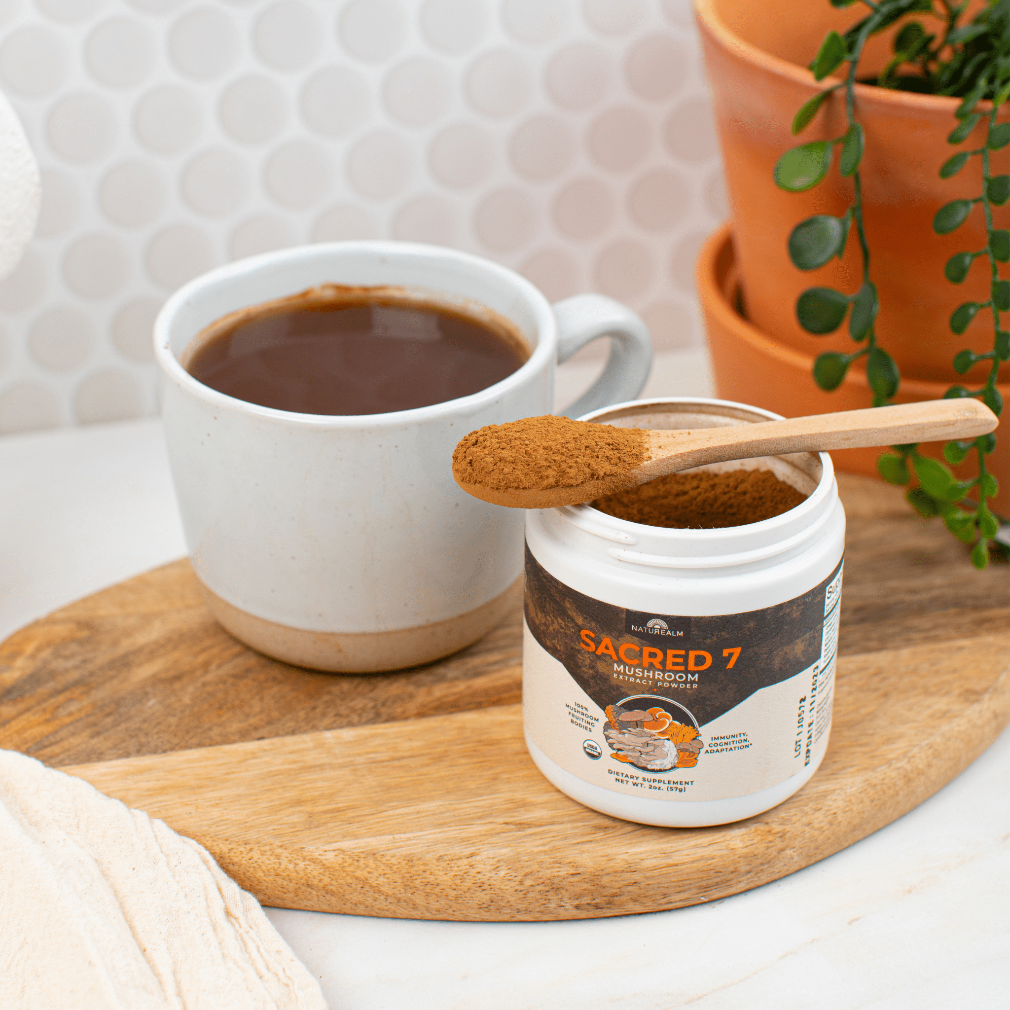 Sacred 7 Mushroom Extract Powder | 100% Fruiting Bodies | USDA Organic ...